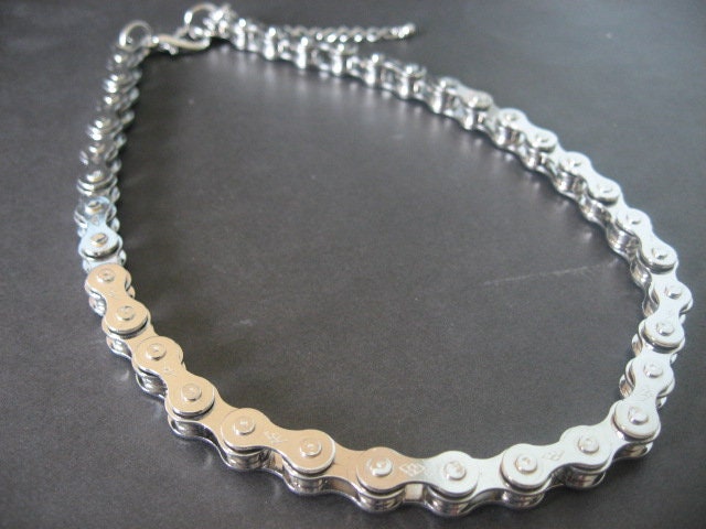 Bike Chain Necklace Gothic Punk Bikers Cosplay | Etsy