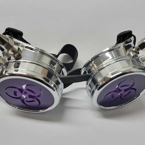Cyber Goggle With Spikes and Acrylic Lenses Laser Cut in Bio Hazards ...