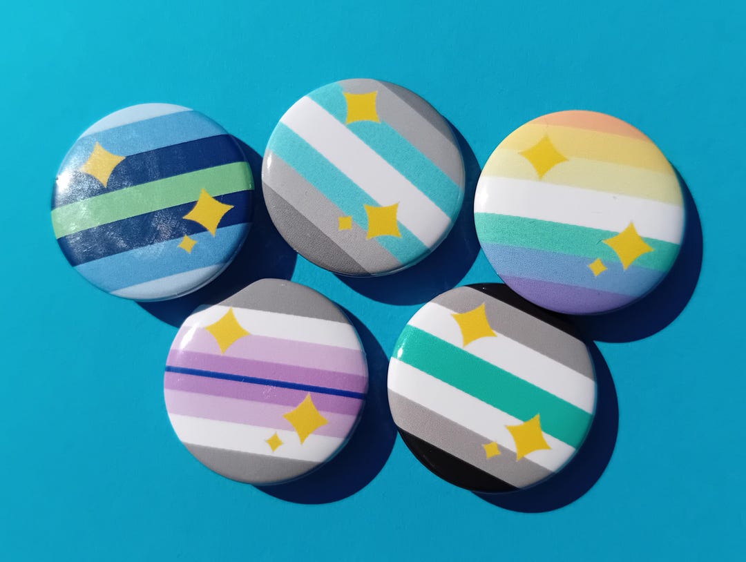 Male Aligned Genders Mini Buttons [25mm] (demiboy, Boyflux, Genderfaun ...