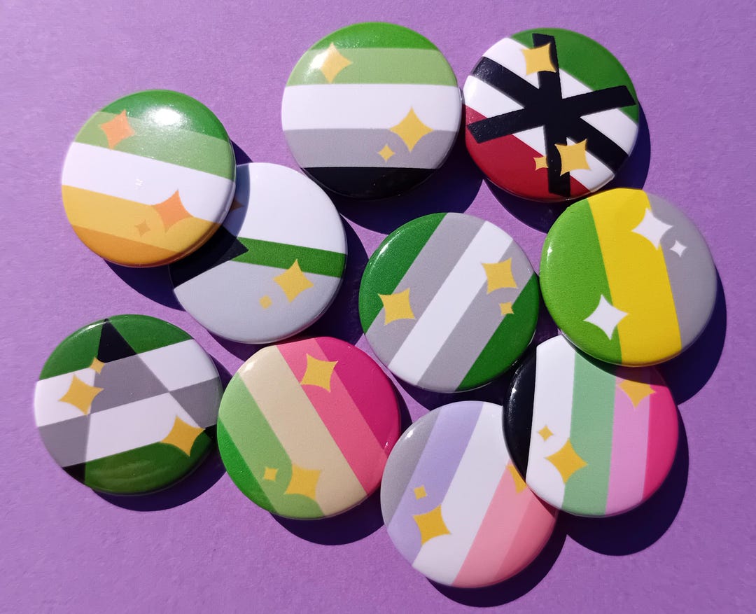 Aro Spectrum Mini Buttons [25mm] (aro, Aroallo, Demi, Apothiromantic ...