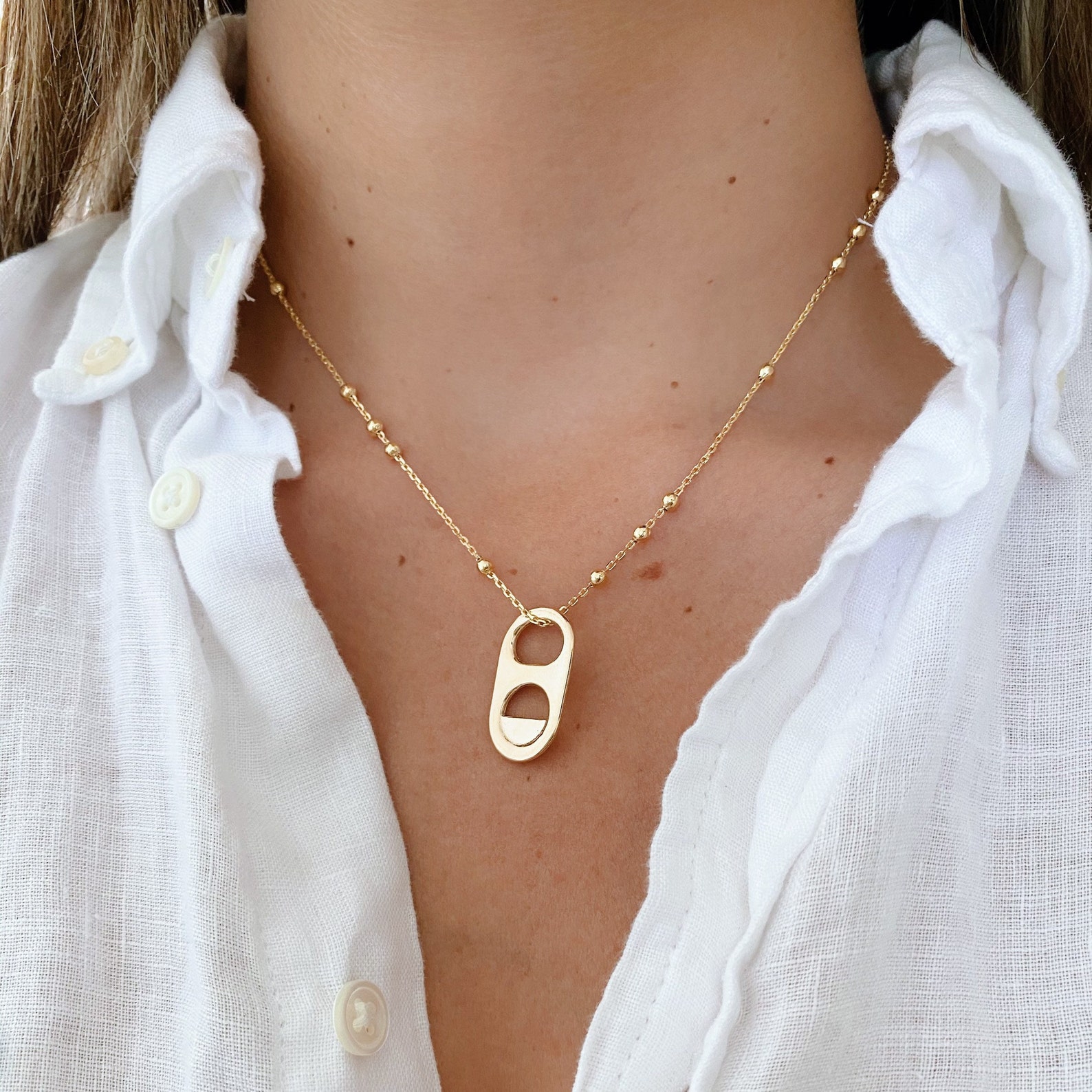 Soda Tab Necklace Soda Tab Jewelry Pull Tab Pendant Can Tab - Etsy