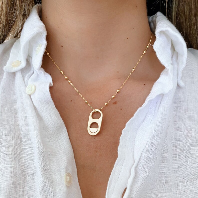 Soda Tab Necklace Soda Tab Jewelry Pull Tab Pendant Can Tab - Etsy