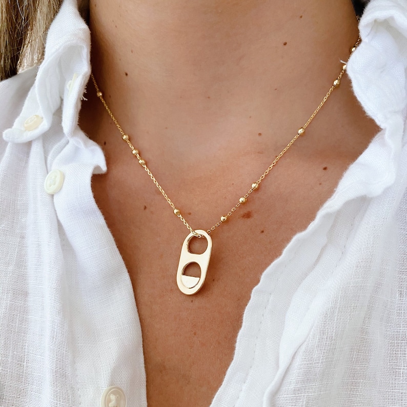 Soda Tab Necklace Soda Tab Jewelry Pull Tab Pendant Can Tab - Etsy