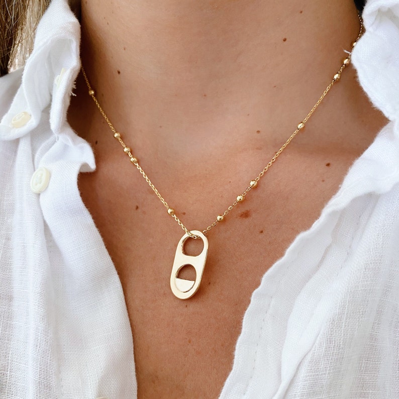 Soda Tab Necklace Soda Tab Jewelry Pull Tab Pendant Can Tab - Etsy