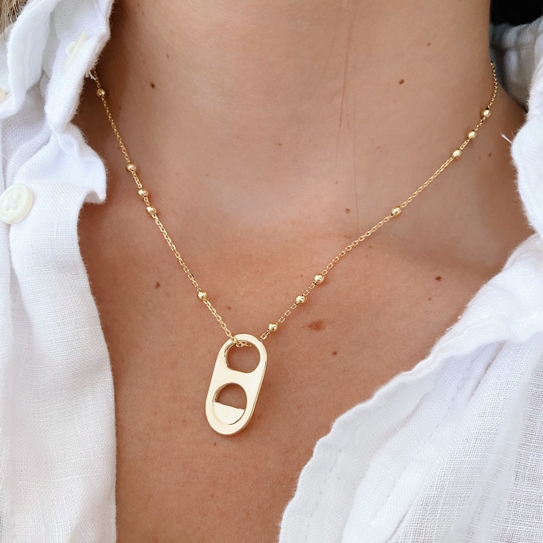 Soda Tab Necklace Soda Tab Jewelry Pull Tab Pendant Can Tab - Etsy