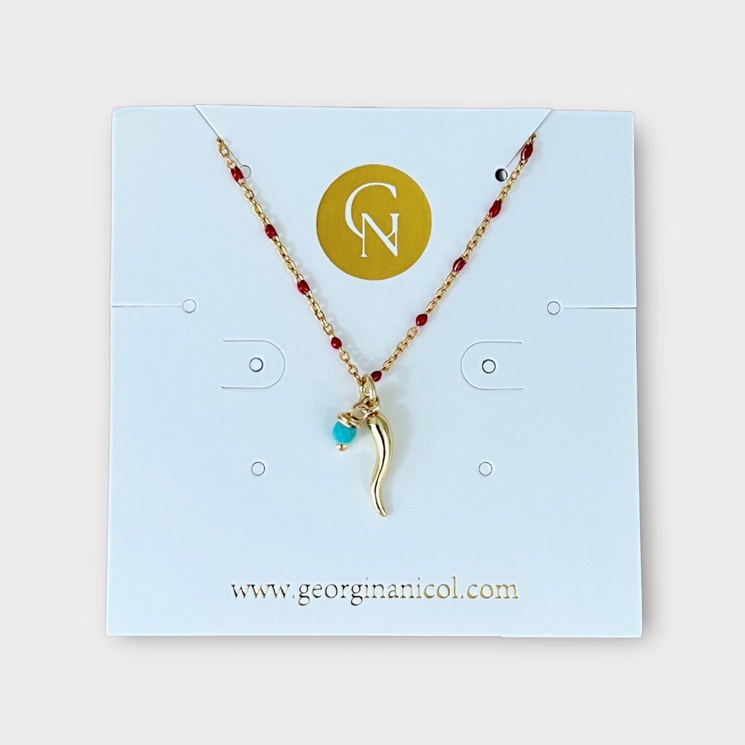 Cornicello Necklace, Italian Horn Necklace, Pepper Pendant Necklace ...