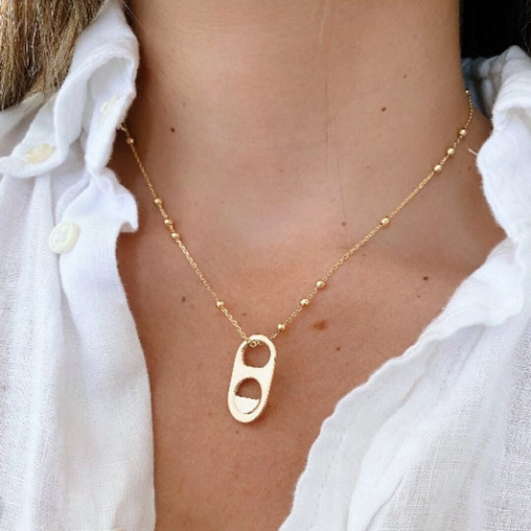 Soda Tab Necklace Soda Tab Jewelry Pull Tab Pendant Can Tab - Etsy