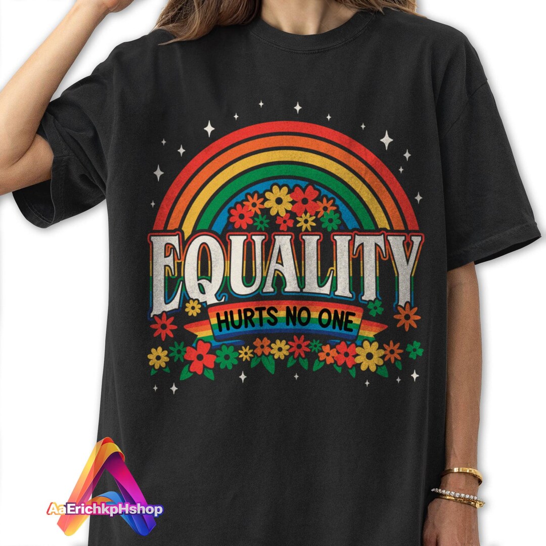 Equality Hurts No One Shirt, LGBTQ+ Pride Shirt, Equal Rights T-shirt ...