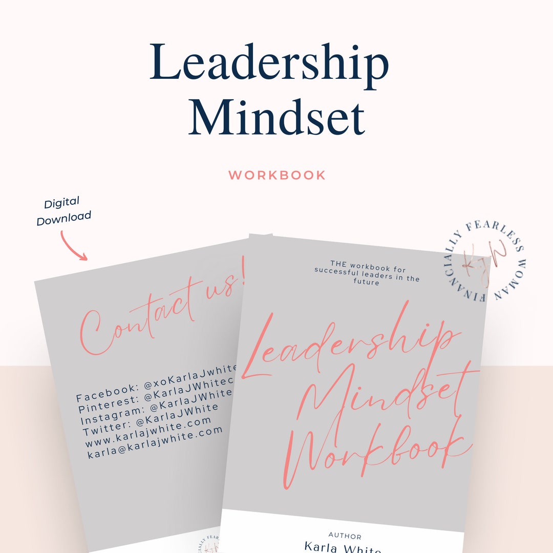 Leadership Mindset Workbook | Success Planner | Leadership Development ...