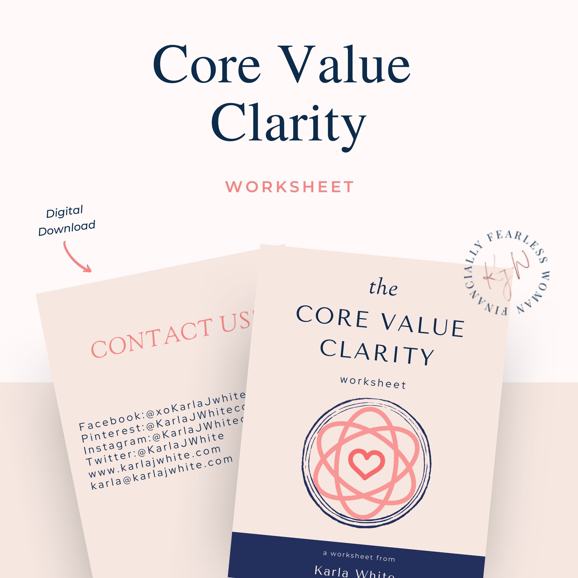 Core Value Clarity Worksheet - Etsy