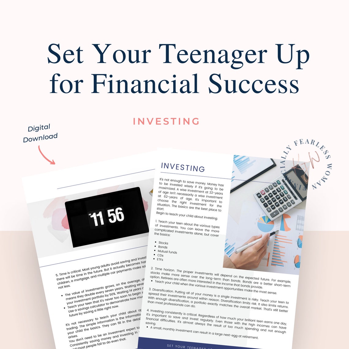 Financial Literacy Ebook for Teaching Your Teenagers Good Money Habits ...