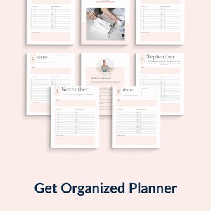 Get Organized Daily Planner Printable Planner | Etsy
