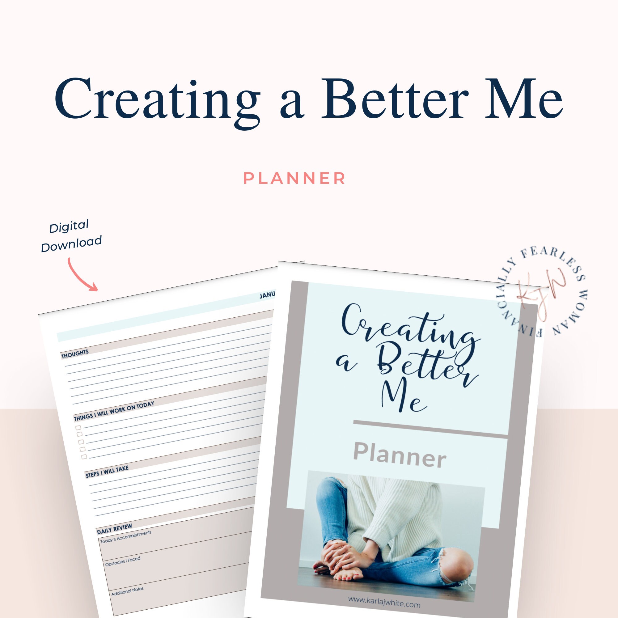 Personal Development Ebook, Workbook and Planner Printable Self ...