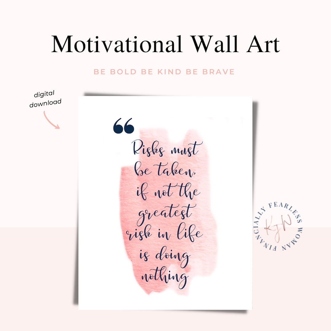 Motivational Wall Art | Inspirational Quotes | Printable | Motivational ...