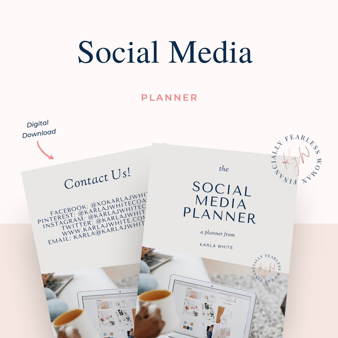 Printable Social Media Planner Tool, Pinterest Planner, Instagram ...