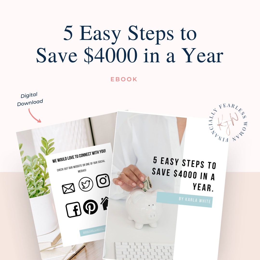 5 Easy Steps to Save 4000 Dollars in a Year | Savings and Budgeting ...