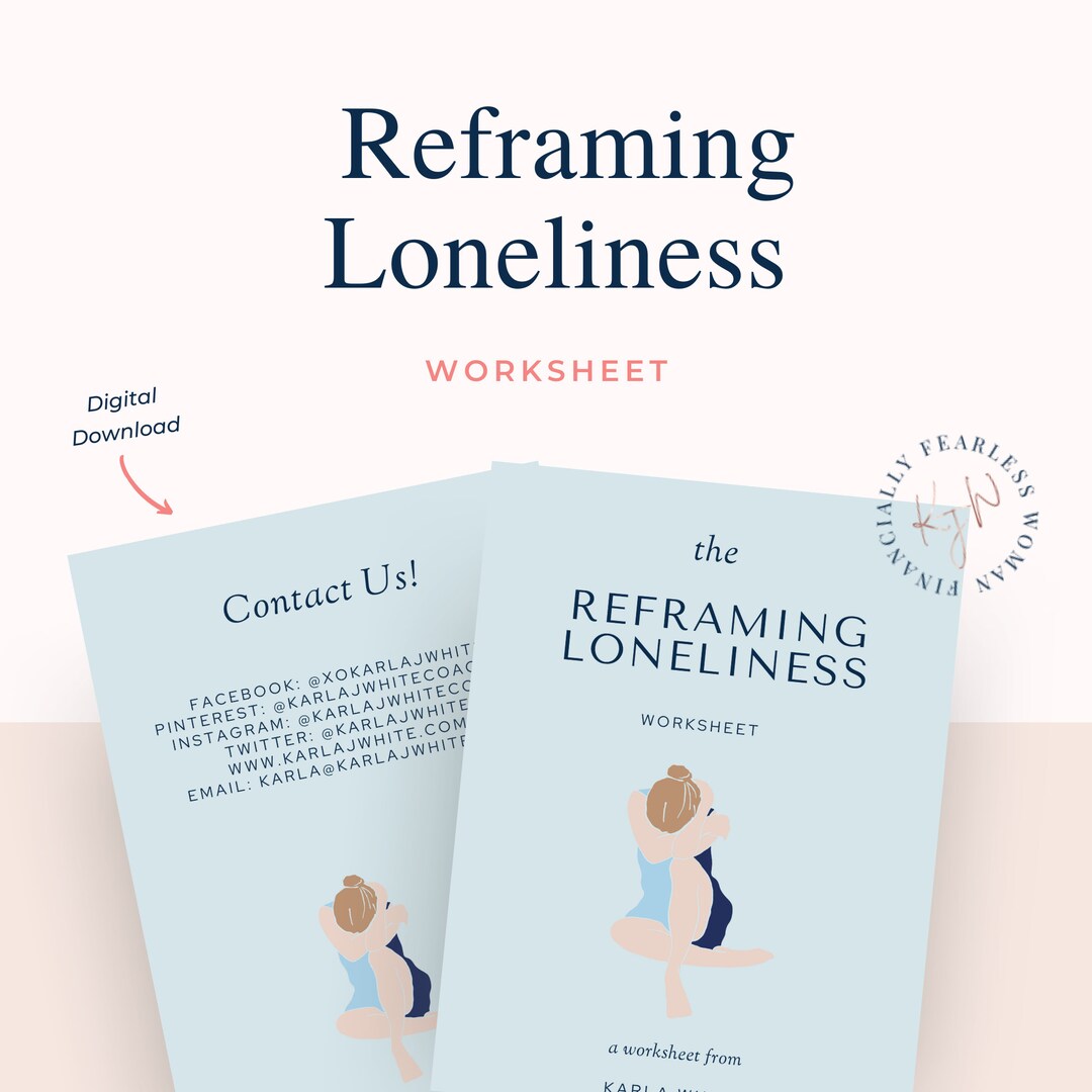 Reframing Loneliness Workbook | Self Coaching Workbook for Lonely ...