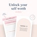 Unlock Your Self Worth Journal With Self Love Affirmations | Self ...