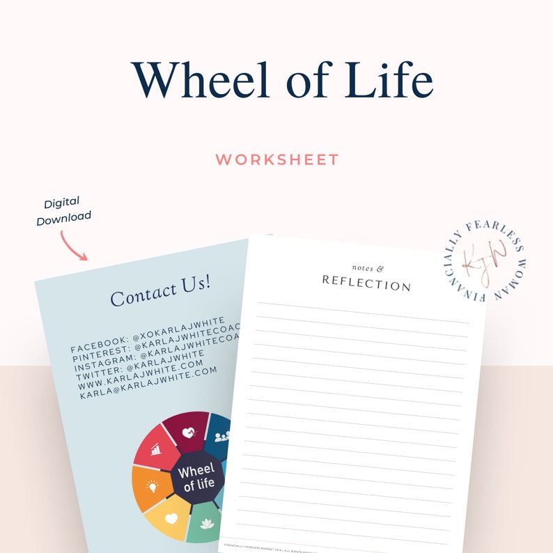 Wheel of Life Worksheet | Life Assessment | Life Balance | Self ...