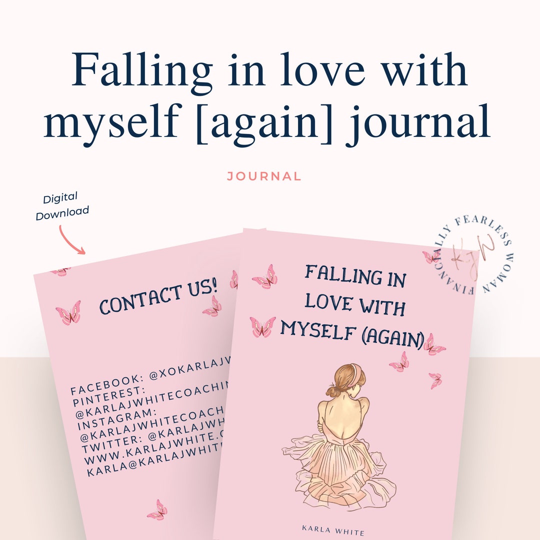 Falling in Love With Myself [again] Journal - Etsy