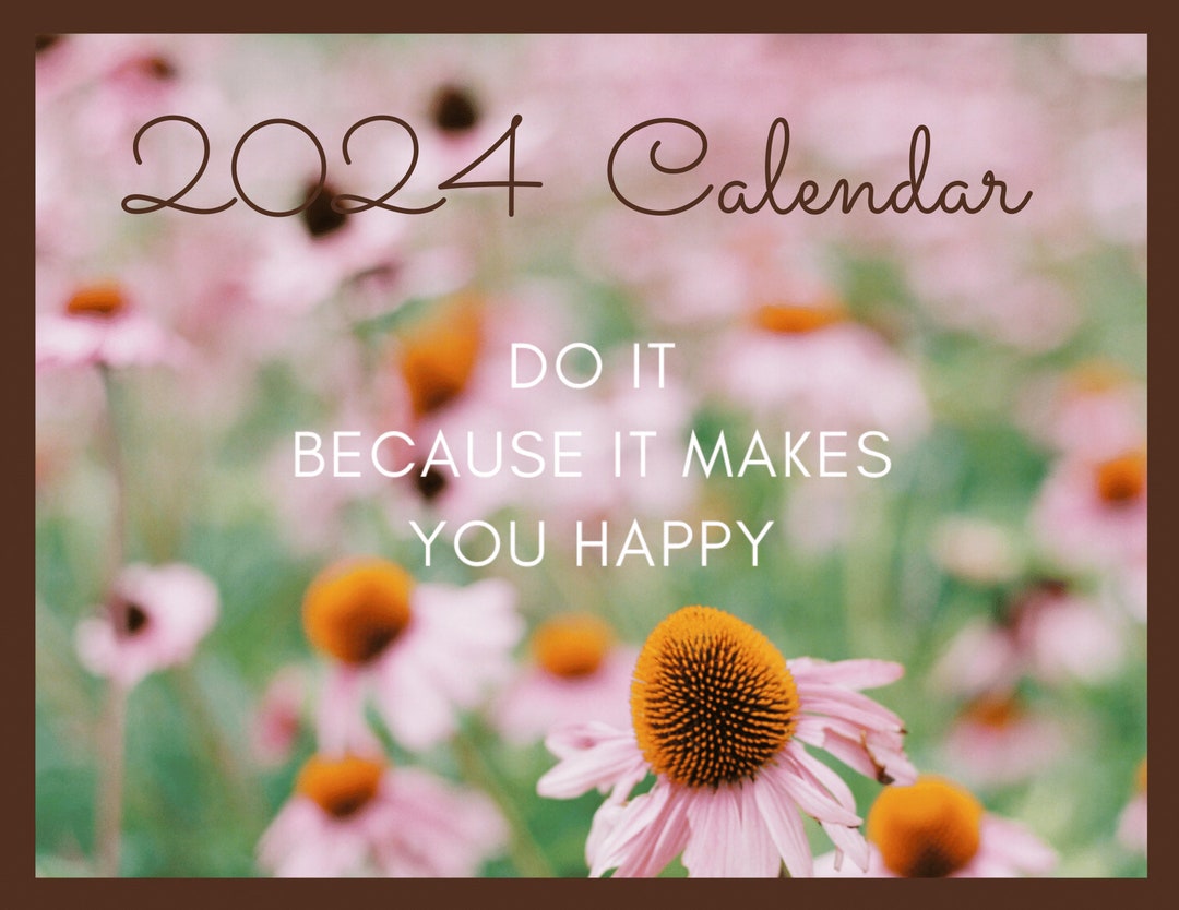 2024 Motivational Digital Wall Planning Calendar | Inspirational ...