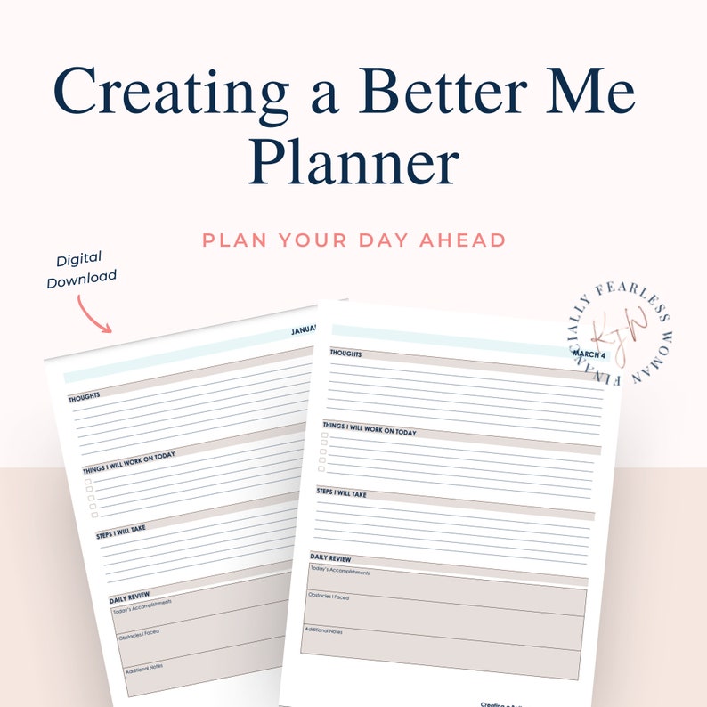 Planner | Printable Planner | Creating A Better Me Planner ...