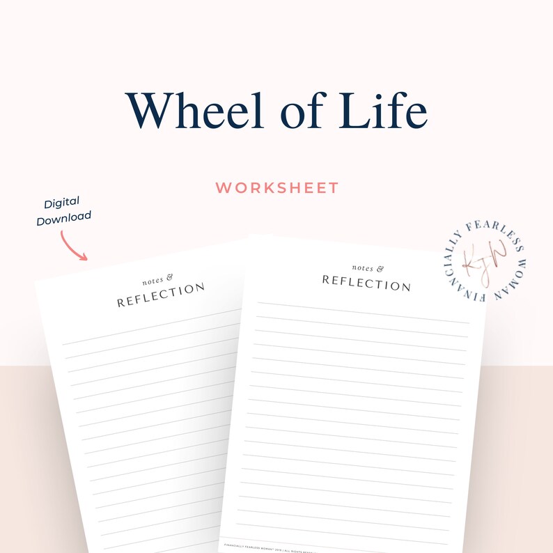 Wheel of Life Worksheet Life Assessment Life Balance - Etsy