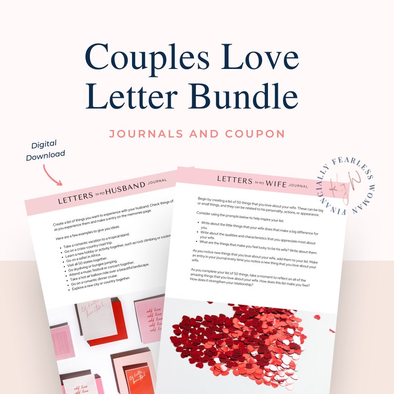 Couples Love Letter Bundle - Etsy