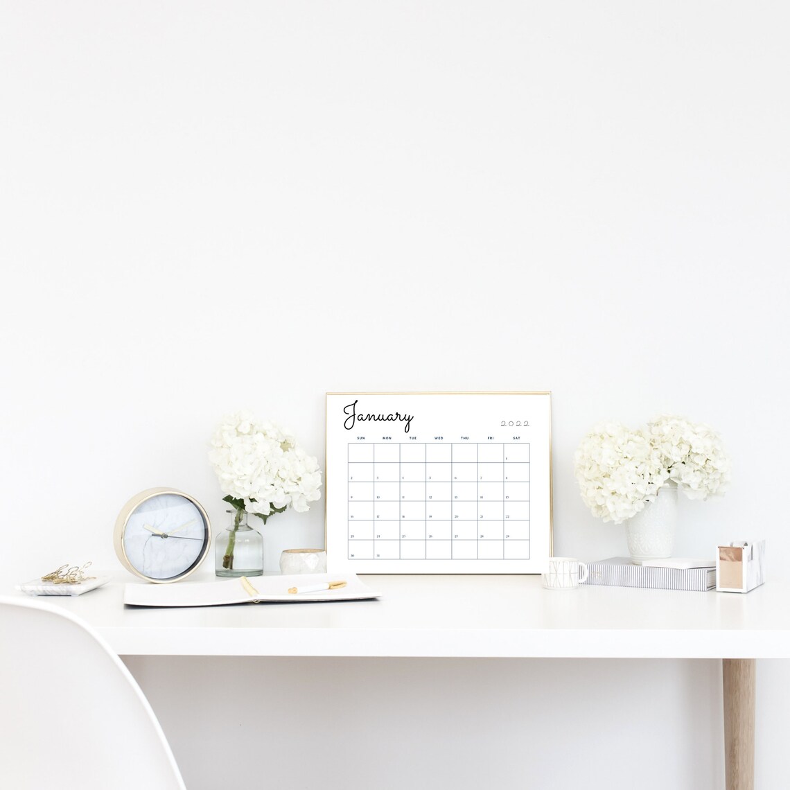 Motivational Digital Wall Planning Calendar 2022 | Etsy