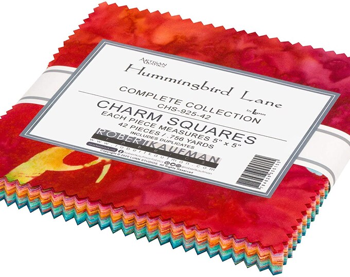Hummingbird Lane 5" Charm Pack by Lunn Studios for Robert Kaufman ...