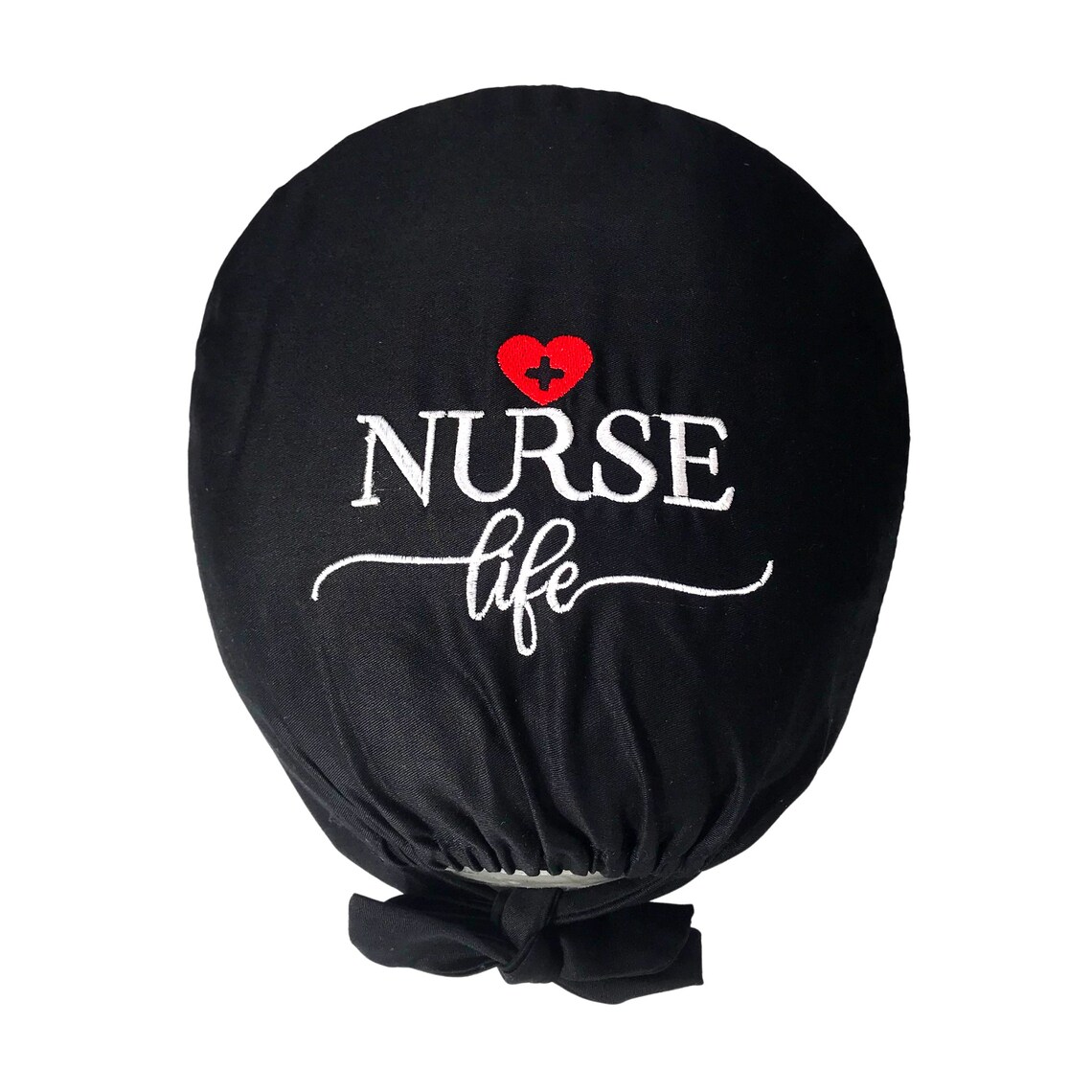Black Scrub Cap With Nurse Life Embroidery Cute Nurses Cap - Etsy