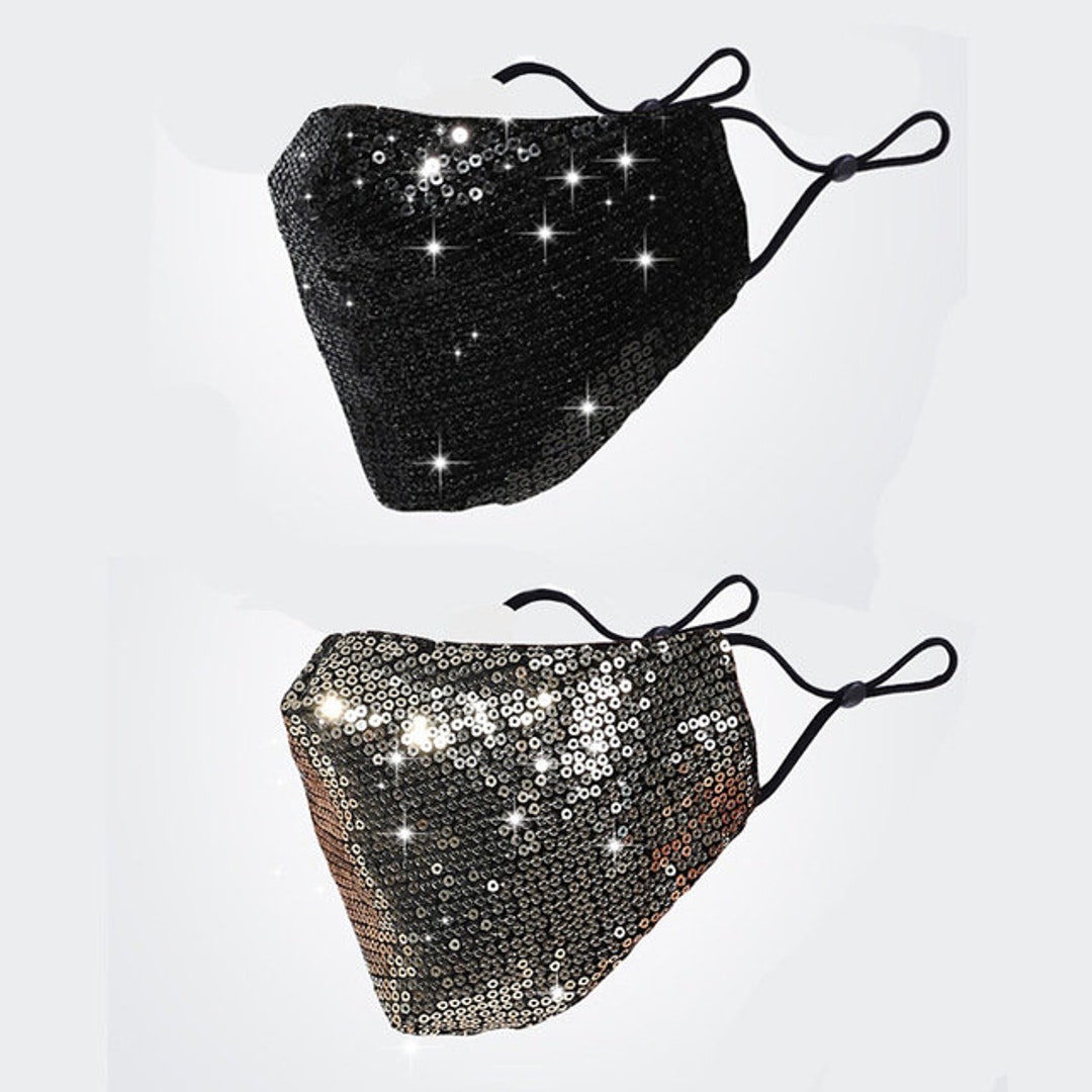 Stylish Glitter and Sequined Masks for Women - Ideal for Weddings and ...