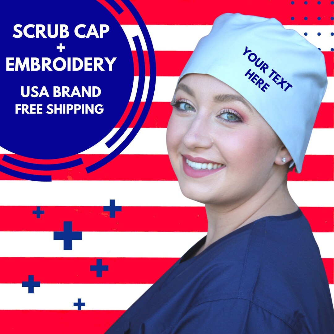 Custom Embroidered Surgical Scrub Cap: Personalized Nurse/doctor Gift ...