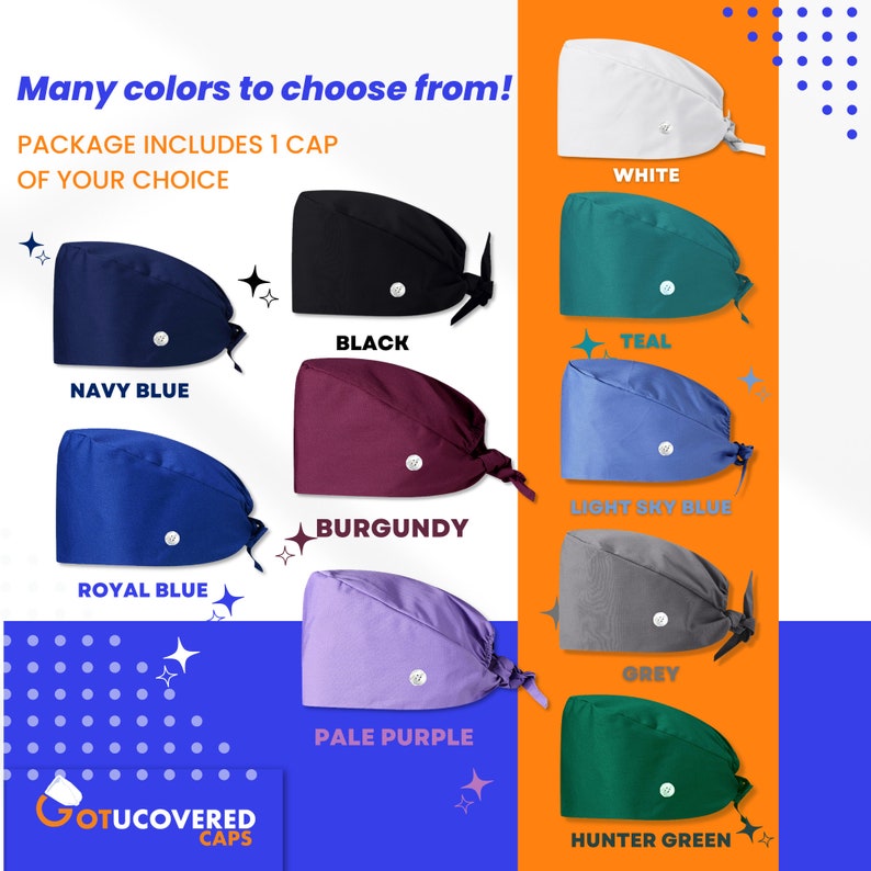 Bulk Custom Logo Scrub Caps: Medical & Healthcare Conference Swag - Etsy