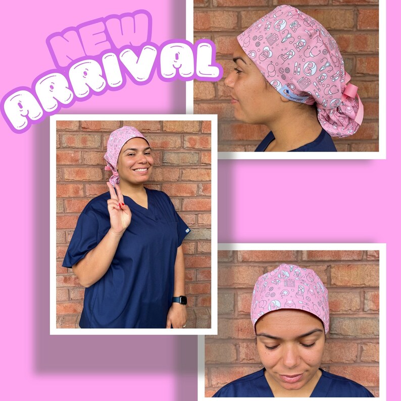 Pink Obgyn Vagina Ponytail Scrub Cap Fun Women's Surgical Hat - Etsy