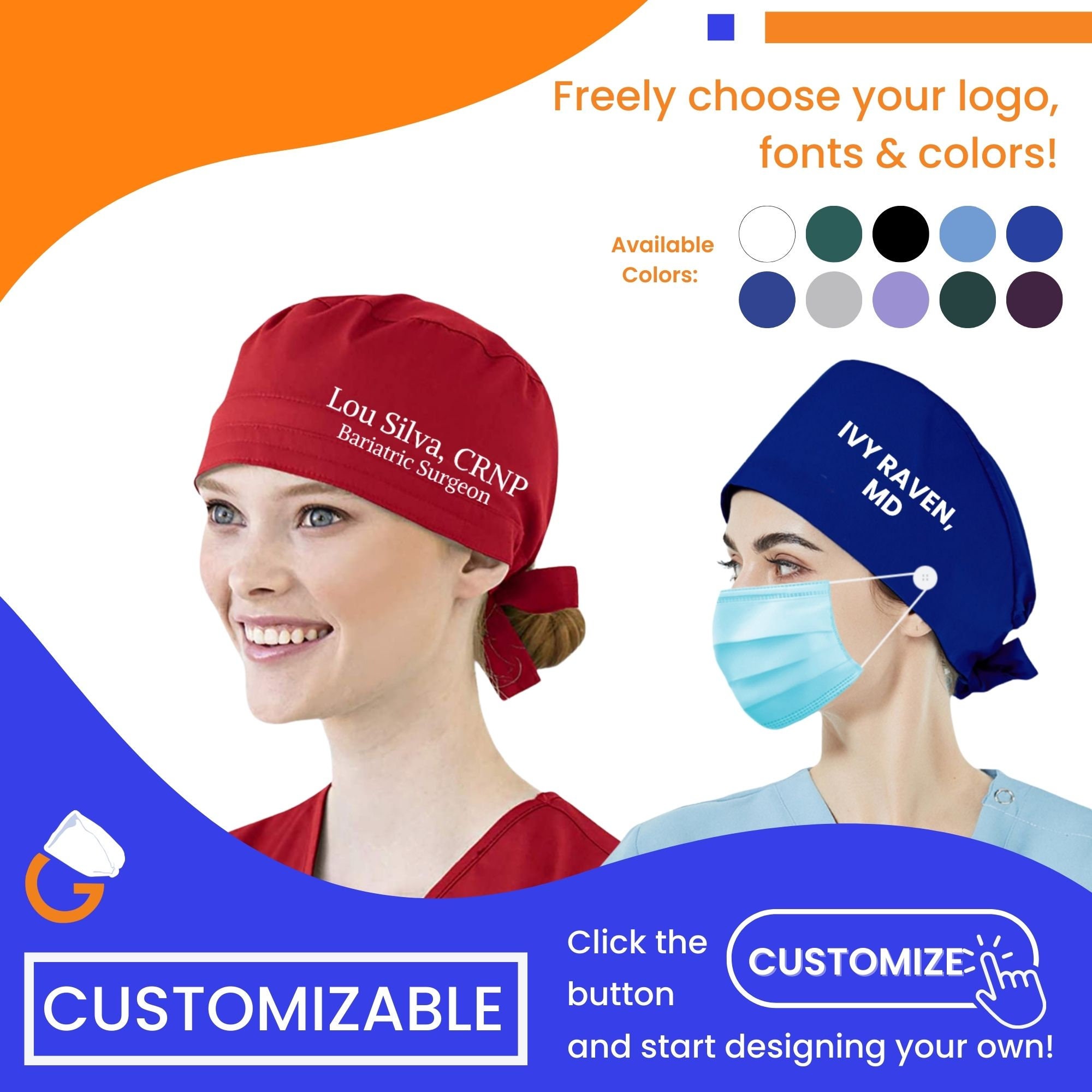 Celebrate National Surgical Tech Week With Customized Scrub Caps for ...