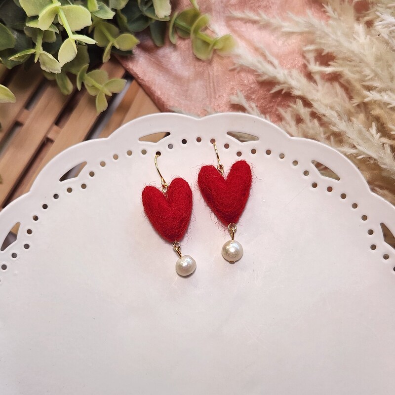 Wool Earrings - Etsy