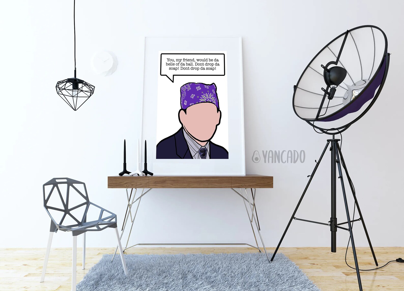 PRINTABLE Michael Scott Prison Mike Quote Poster, the Office TV Show ...