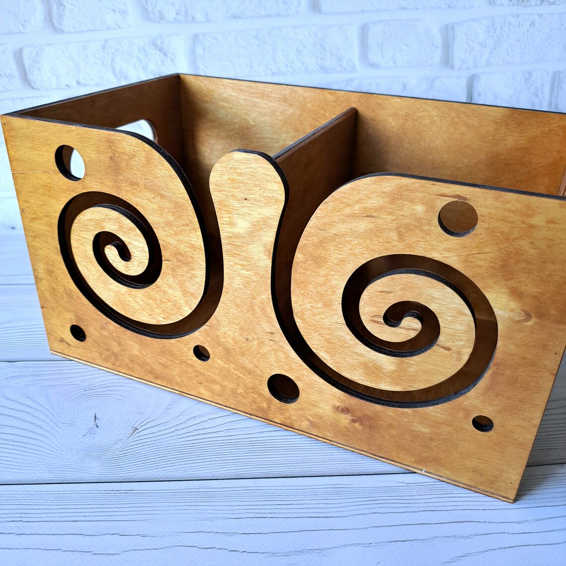 Large Wooden Yarn Bowl Handmade Yarn Box Yarn Ball Holder - Etsy