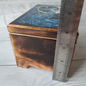 Personalized Large Tarot Card Box Manifestation Box Moon Tarot Card ...