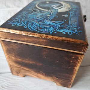Personalized Large Tarot Card Box Manifestation Box Moon Tarot Card ...