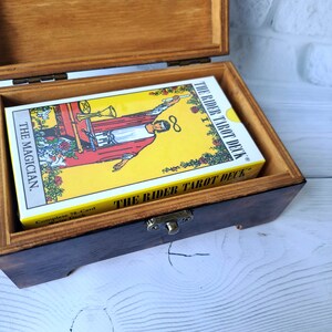 Moon Tarot Card Box Personalized Wooden Keepsake Box Stars Tarot Card ...