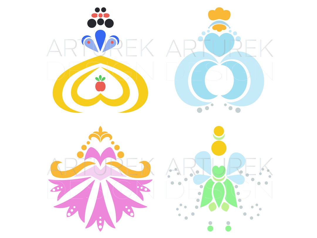 Czech Folk Art Princesses - Classic - Set of 4 - Etsy