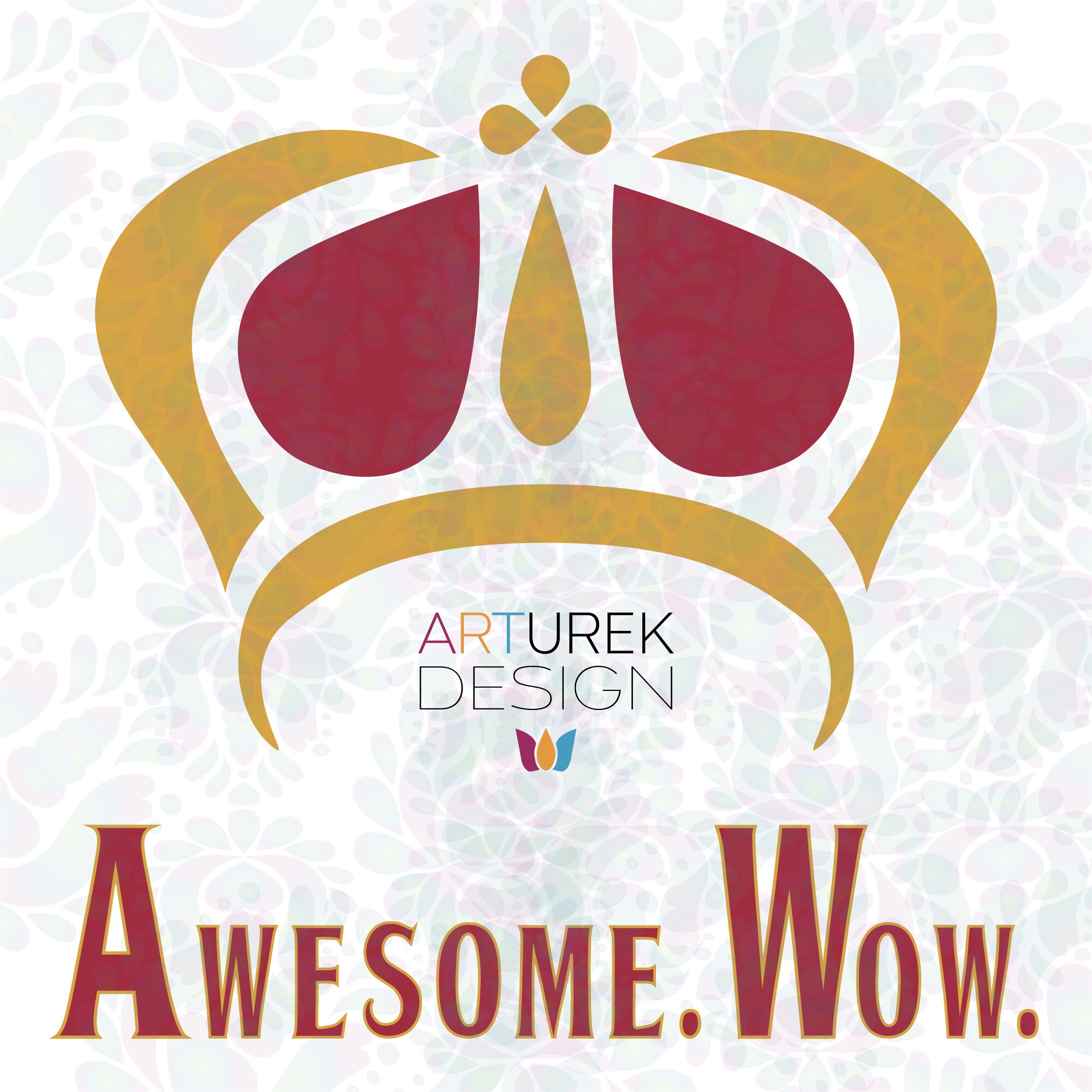 King George - Awesome Wow - Transparent Motif Graphics - Etsy UK