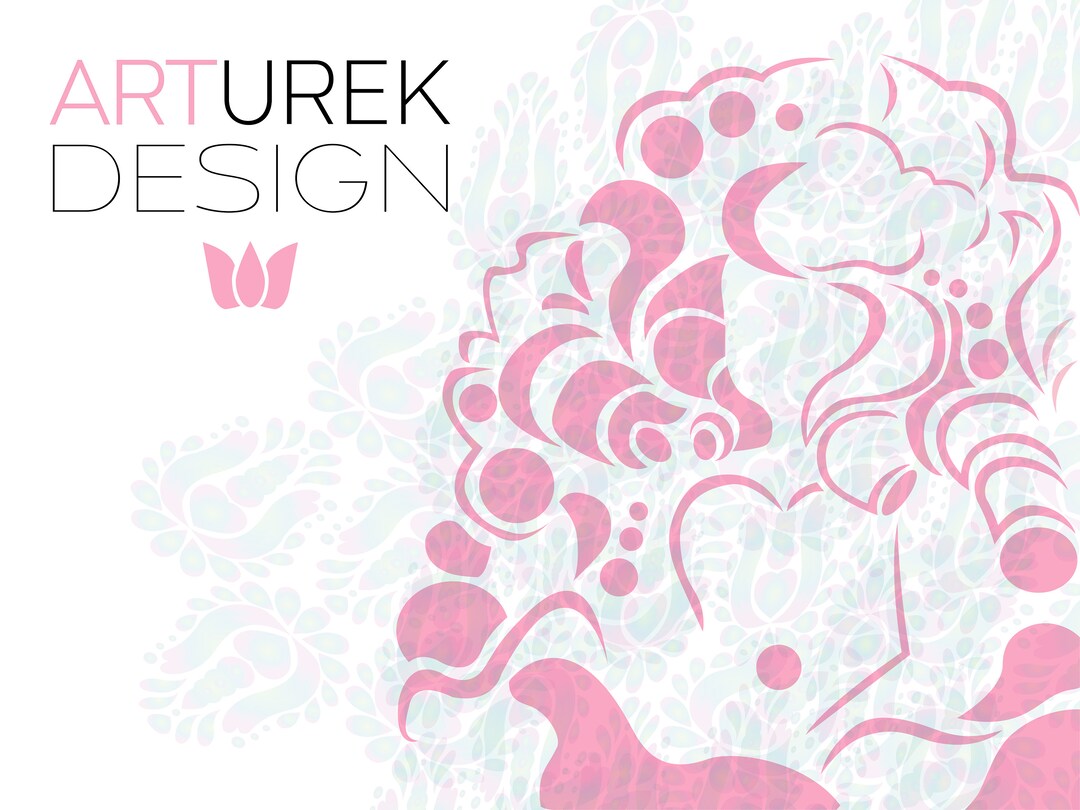 Rose Quartz Portrait Abstract Graphic - Etsy