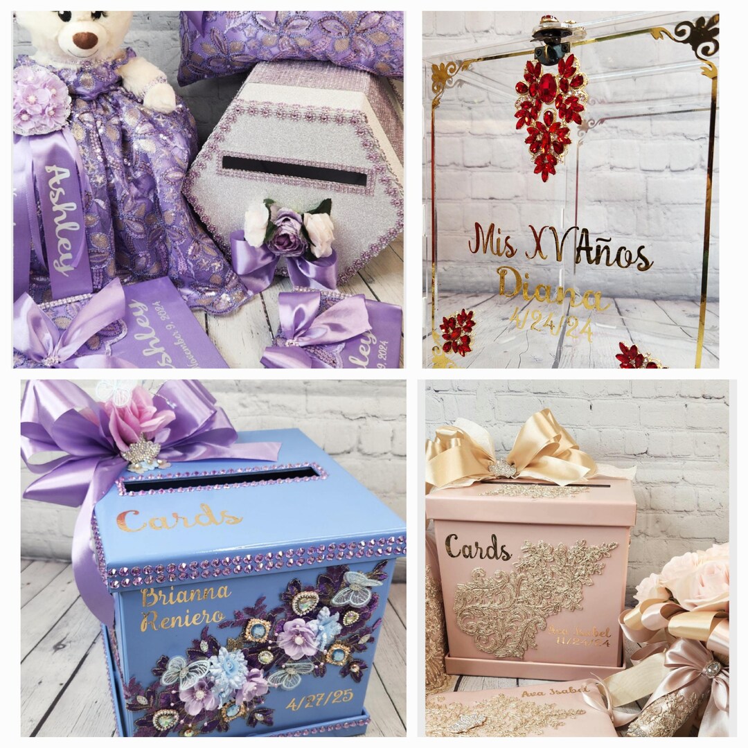 Customized Card Box /quinceanera /wedding Card Box / Money Box ...