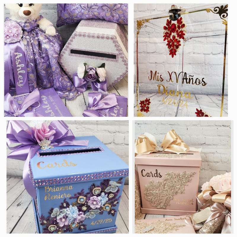 Quinceanera Card Box - Etsy