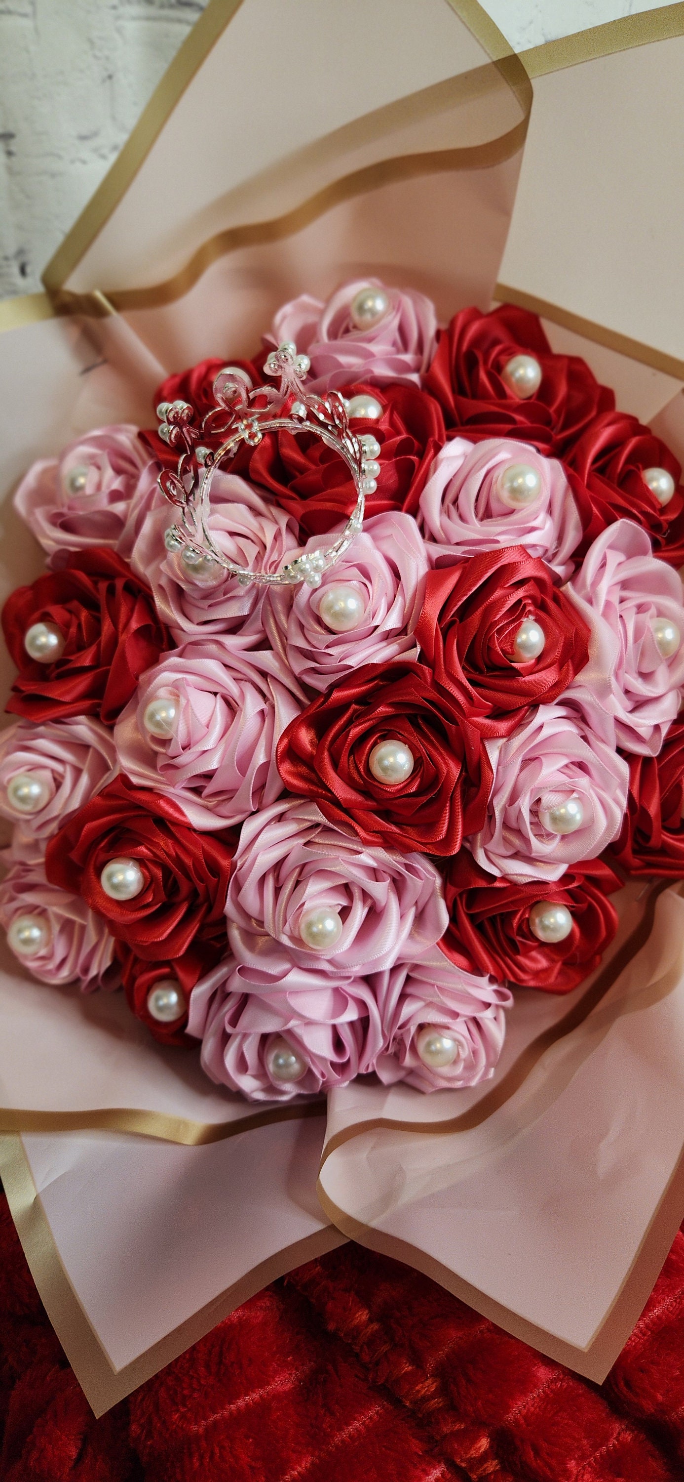 Eternal Rose Ribbon Bouquet 2 Dozen Roses - Etsy