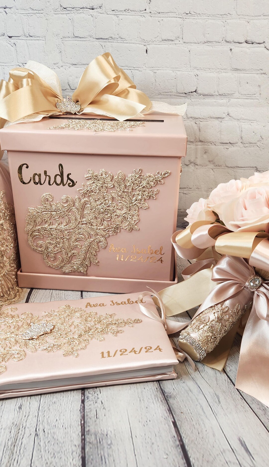 Customized Wedding /quinceanera Card Box / Money Box - Etsy