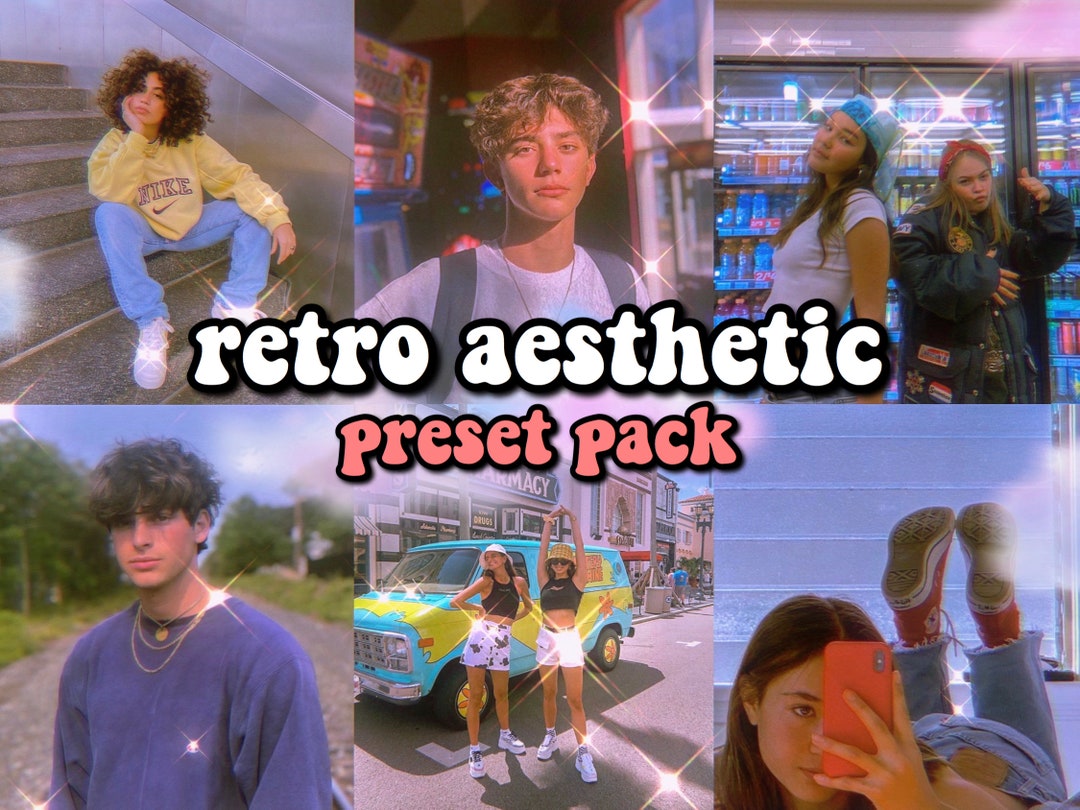 6 RETRO AESTHETIC LIGHTROOM Mobile Presets + 3 Retro Vsco Presets ...
